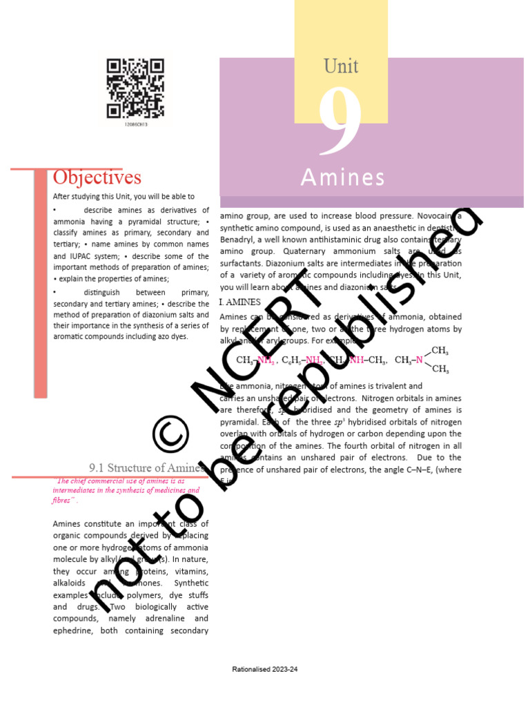 Amines Word | PDF | Amine | Chemical Reactions