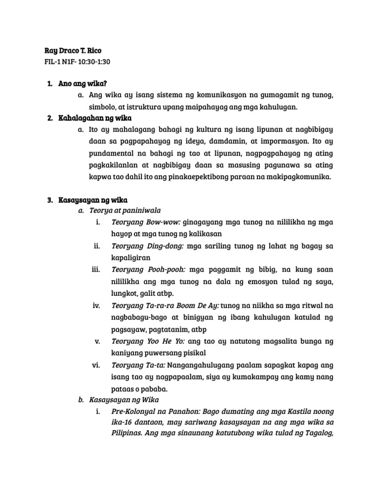 Takdang Aralin 1 Fil 1 | PDF