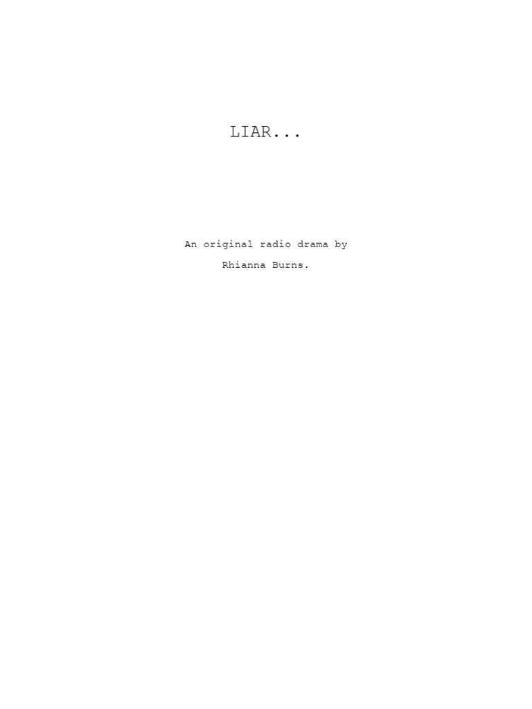 Radio-Drama Script | PDF