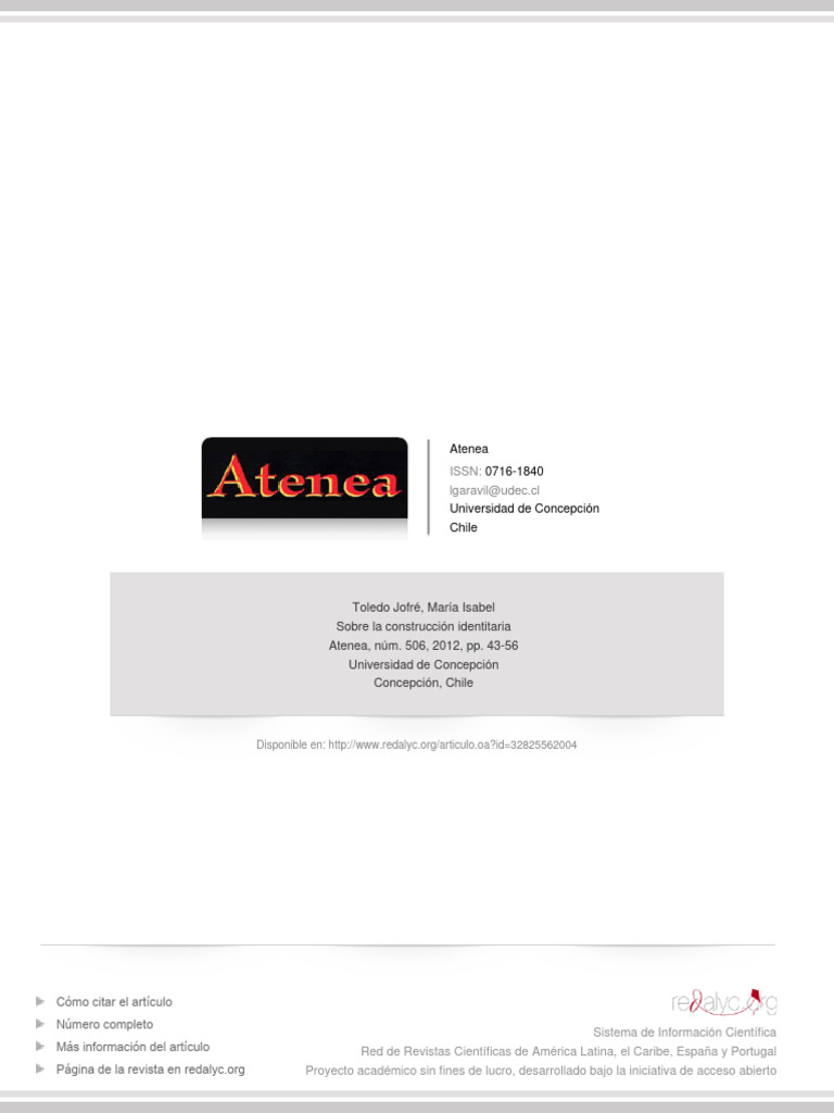 Construcción Identitaria y Subjetividad | PDF | Existencia | Experiencia