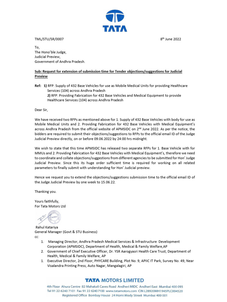 AP Health MMU Letter Dated 8th June | PDF | Finance & Money Management ...