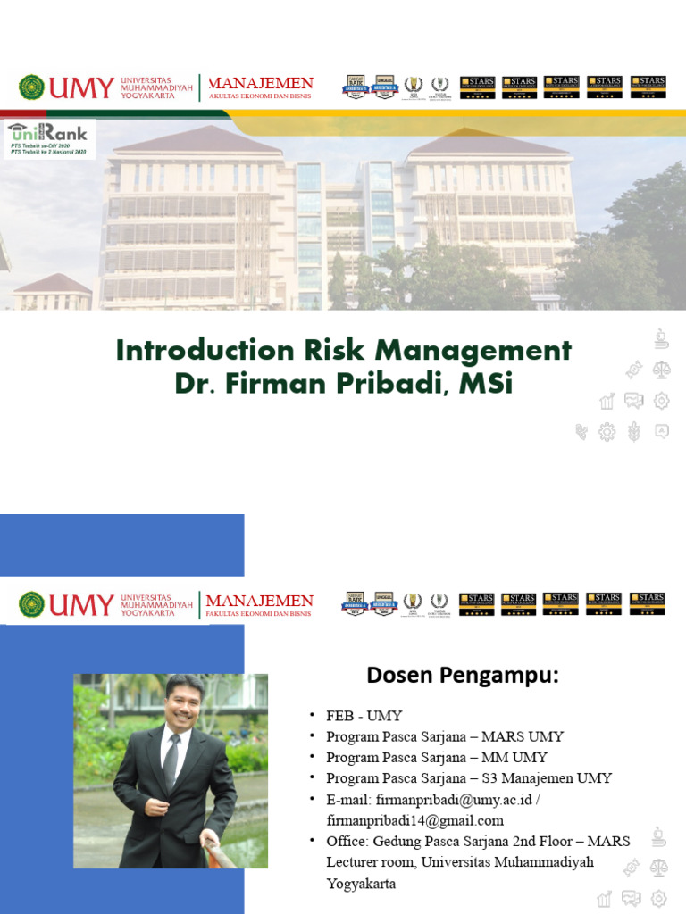 Introduction Risk Management | PDF | Risk Management | Risk