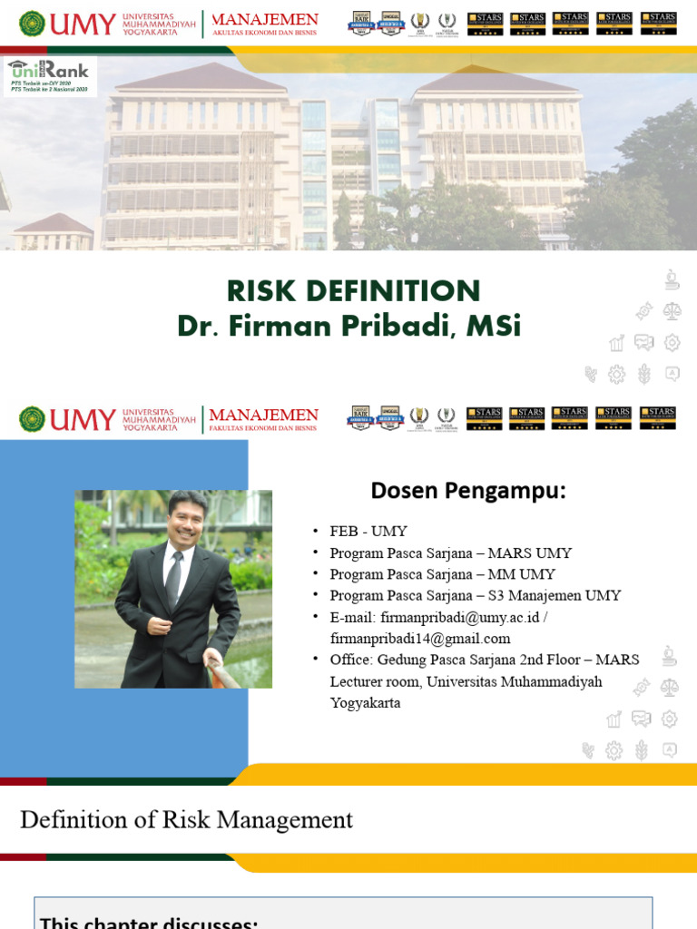 Risk Definition | PDF | Risk | Hazards