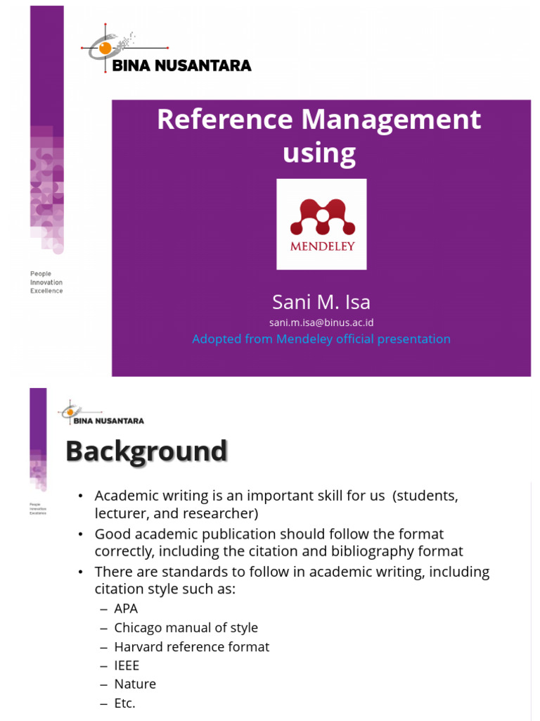 Reference Management | PDF | Citation | Software Engineering