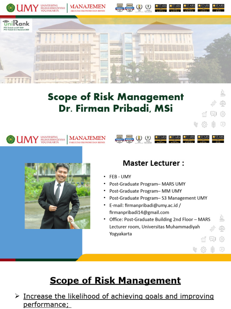 Scope of Risk 2 | Download Free PDF | Change Management | Risk Management