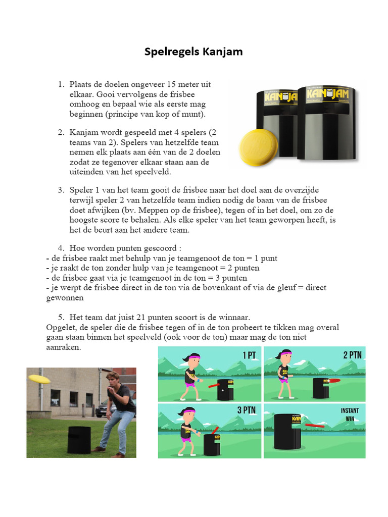 Spelregels Kanjam | PDF