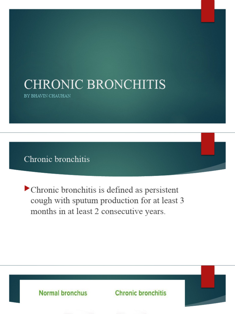 Understanding Chronic Bronchitis | PDF | Bronchitis | Cough