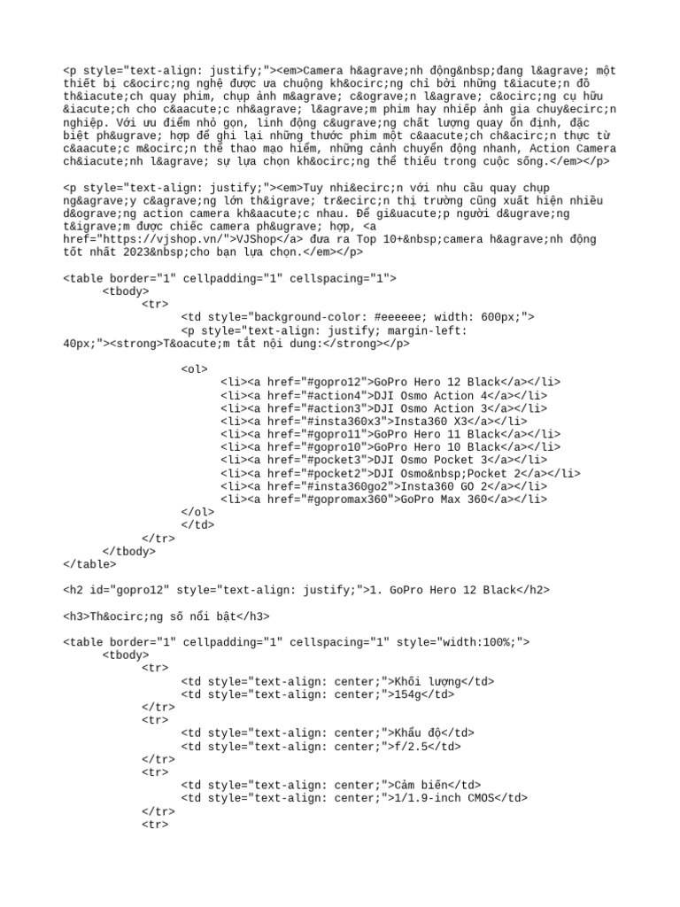 Top Action Camera VJ | PDF