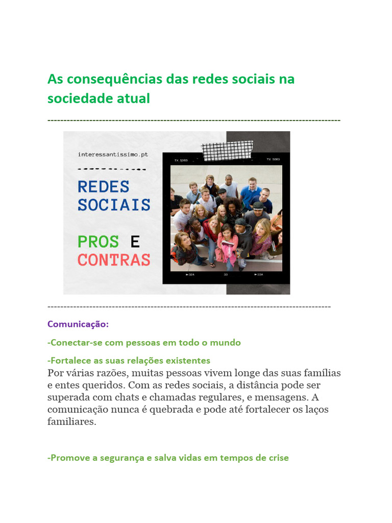 Redes Sociais | PDF