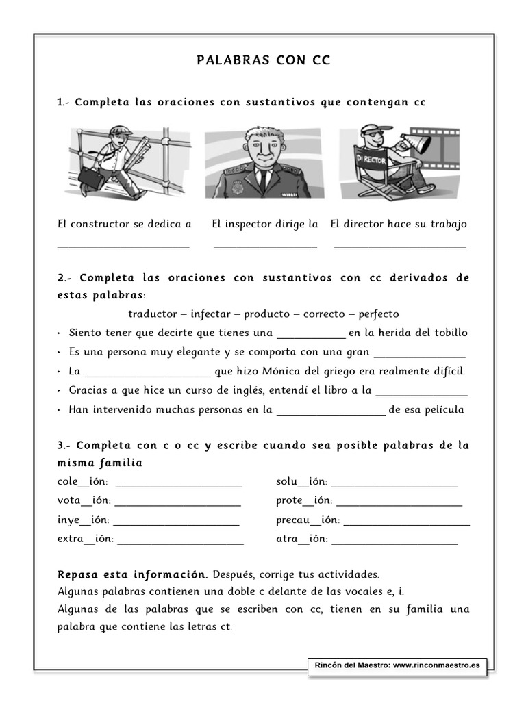 Palabras Con CC | PDF