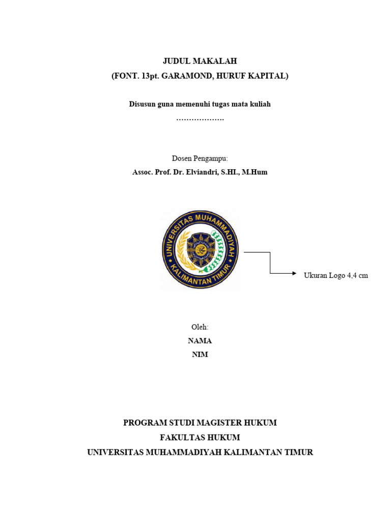 Template Penulisan Makalah | PDF