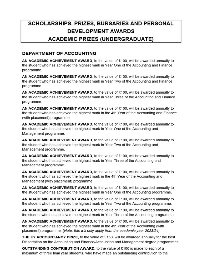 Transcript Prizes V, 2 2023 | PDF | Thesis | Bachelor's Degree