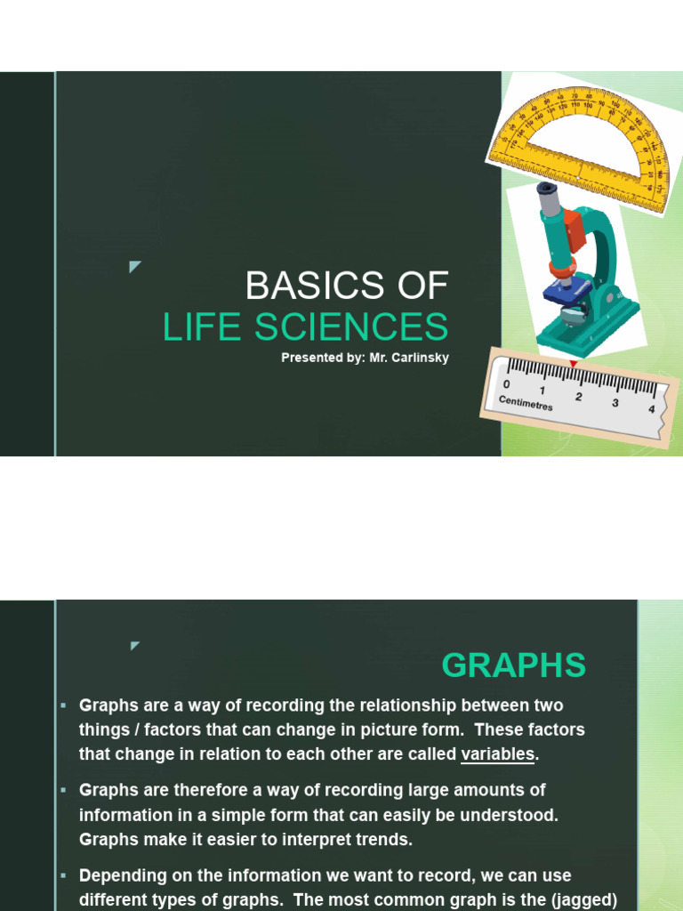 Understanding Graphs in Life Sciences | PDF | Experiment | Cartesian ...