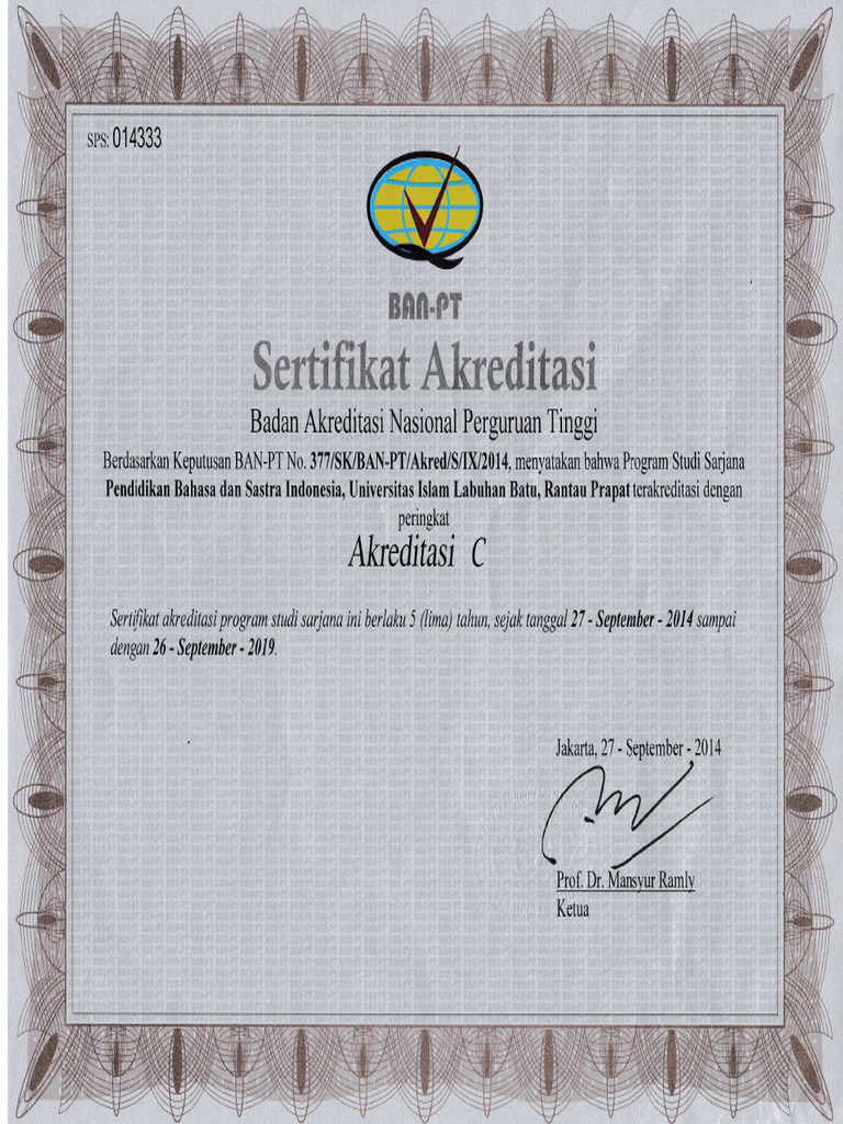 Akreditasi P - Bhs - Ind | PDF