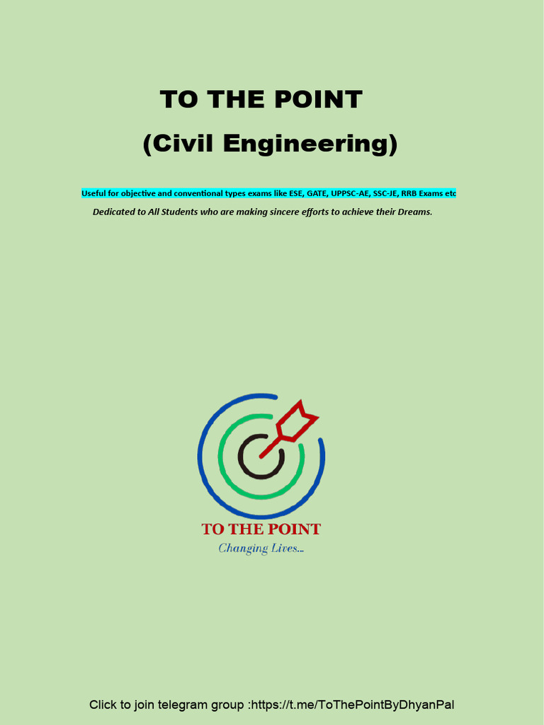 Civil Engineering Study Guide by Dhyan Pal | PDF