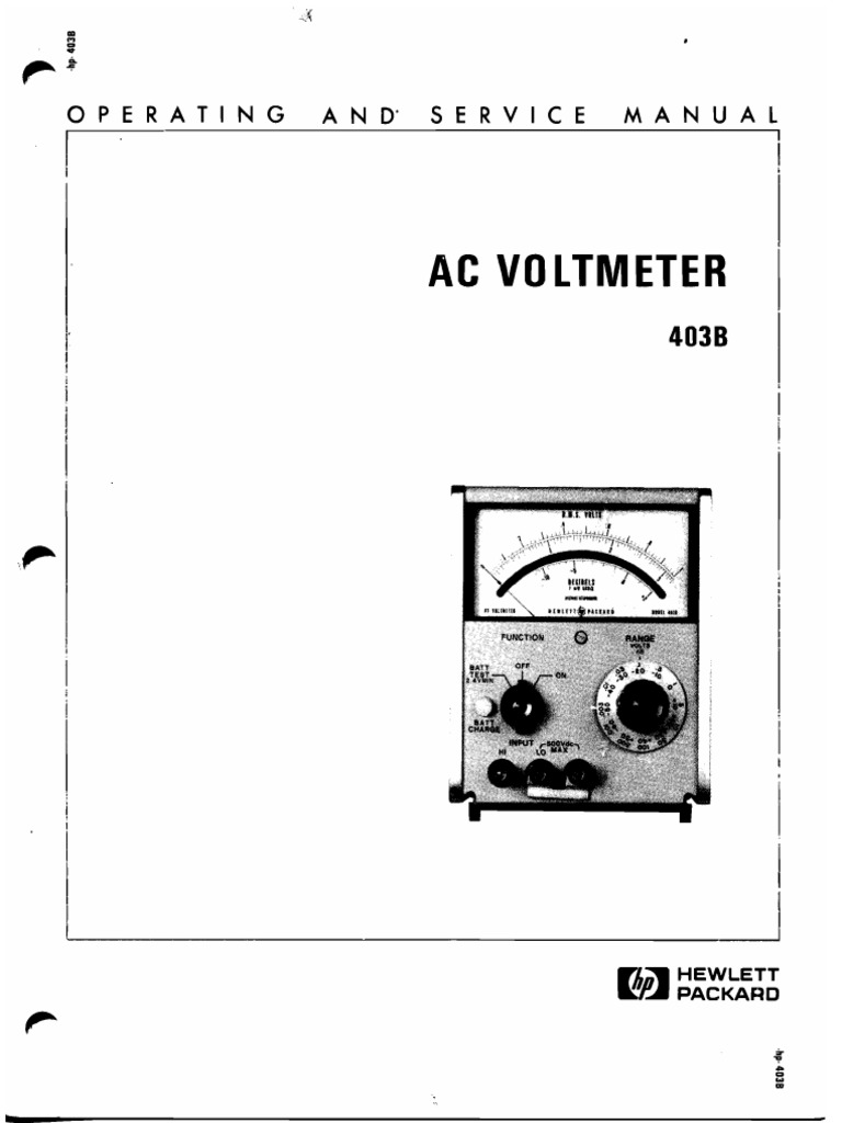HP403B | PDF