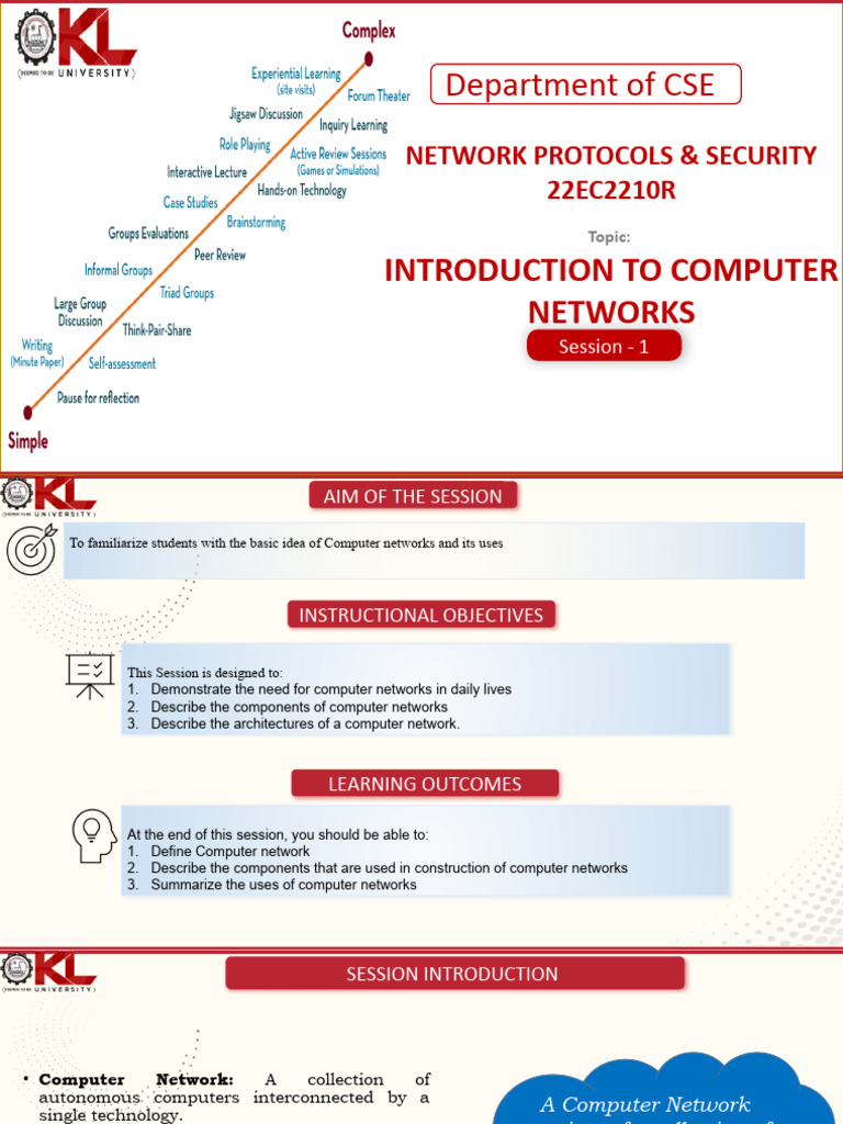 NPS-Session1 (Introduction To CN and Its Uses) | PDF | Computer Network | Network Interface ...