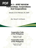 RFBT - Law On Cooperatives | PDF | Cooperative | Quorum