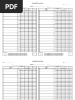 NFHS Volleyball Score Sheet | PDF | Referee | Sports