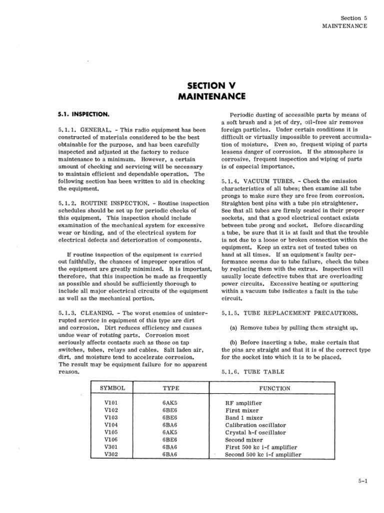Collins - 51J-4 HF-Comms Reciever-Sec5 - Manual | PDF