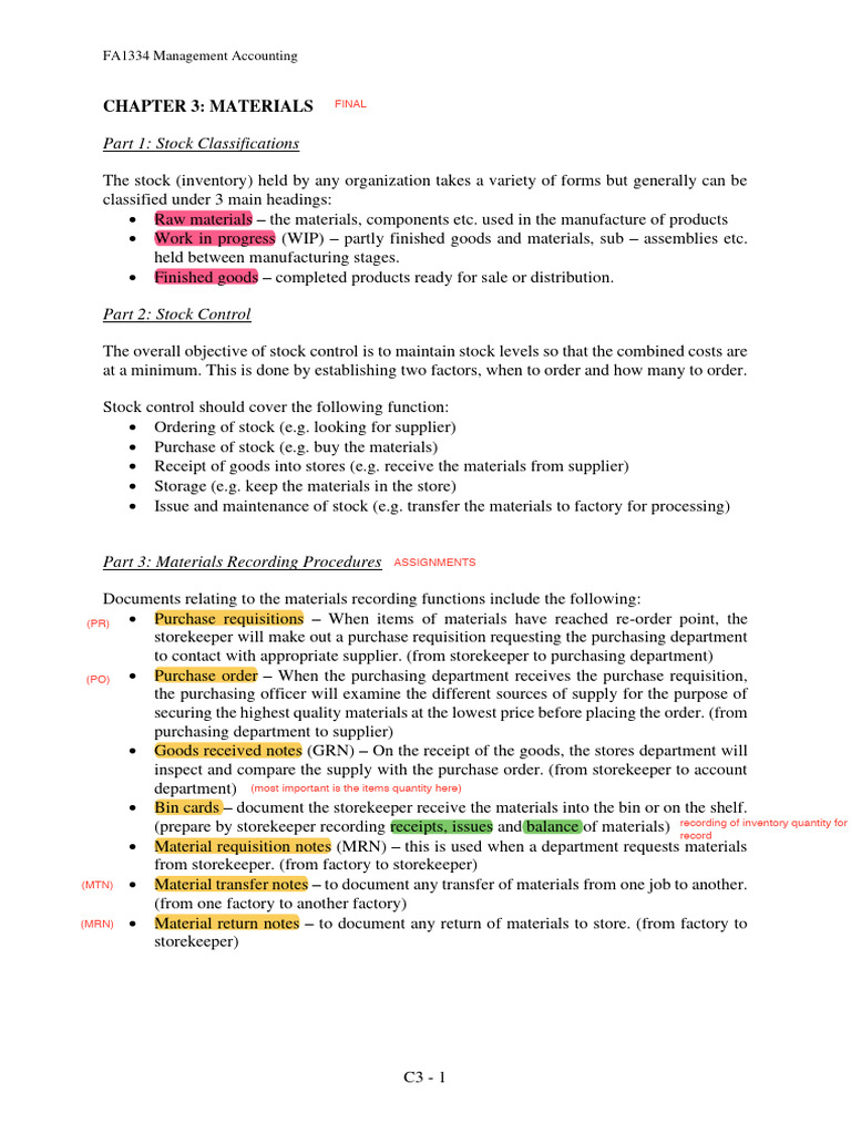 CHAPTER 3 Materials | PDF