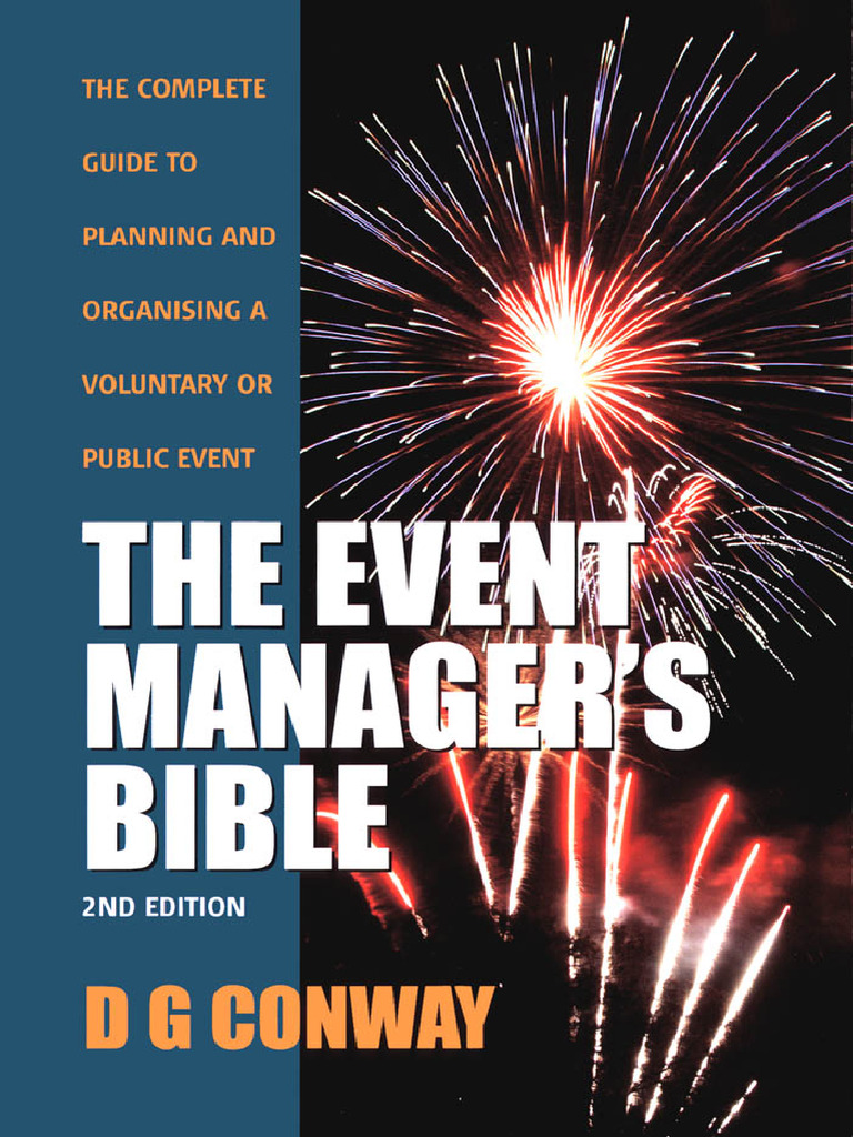Des Conway - The Event Managers Bible, How To Plan and Deliver An Event ...
