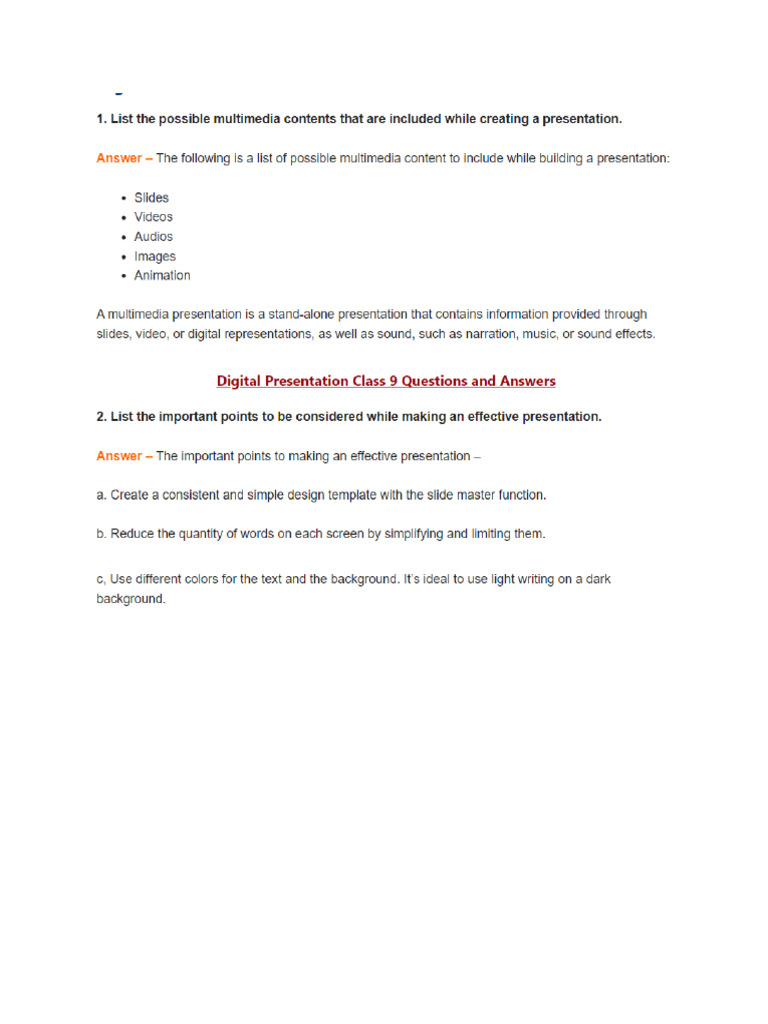 Digital Presentation | PDF