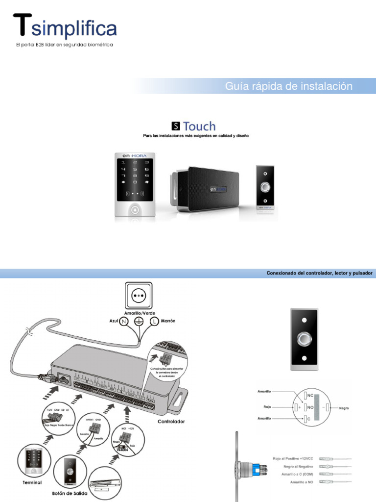 Guia Rapida de Instalacion STouch | PDF | Relé | Informática
