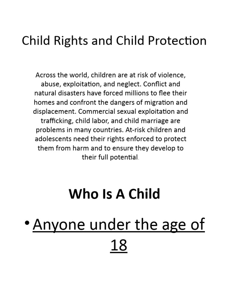 Child Rights and Child Protection | PDF | Children's Rights ...