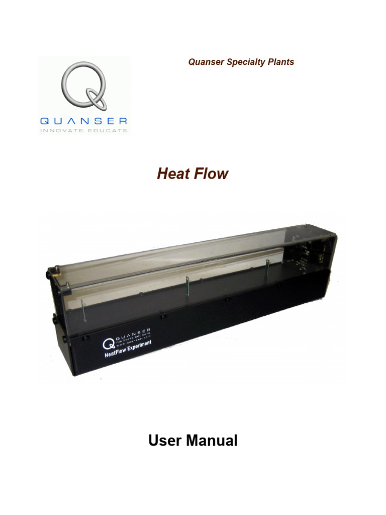Made For Science Quanser Heat Flow Experiment UserManual | PDF ...