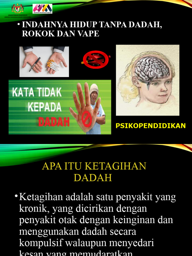 Psikopendidikan Dadah, Rokok, Vape, Geg | PDF