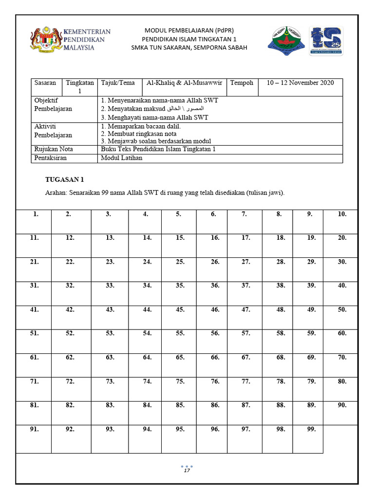 Modul PDPR PI T1 | PDF