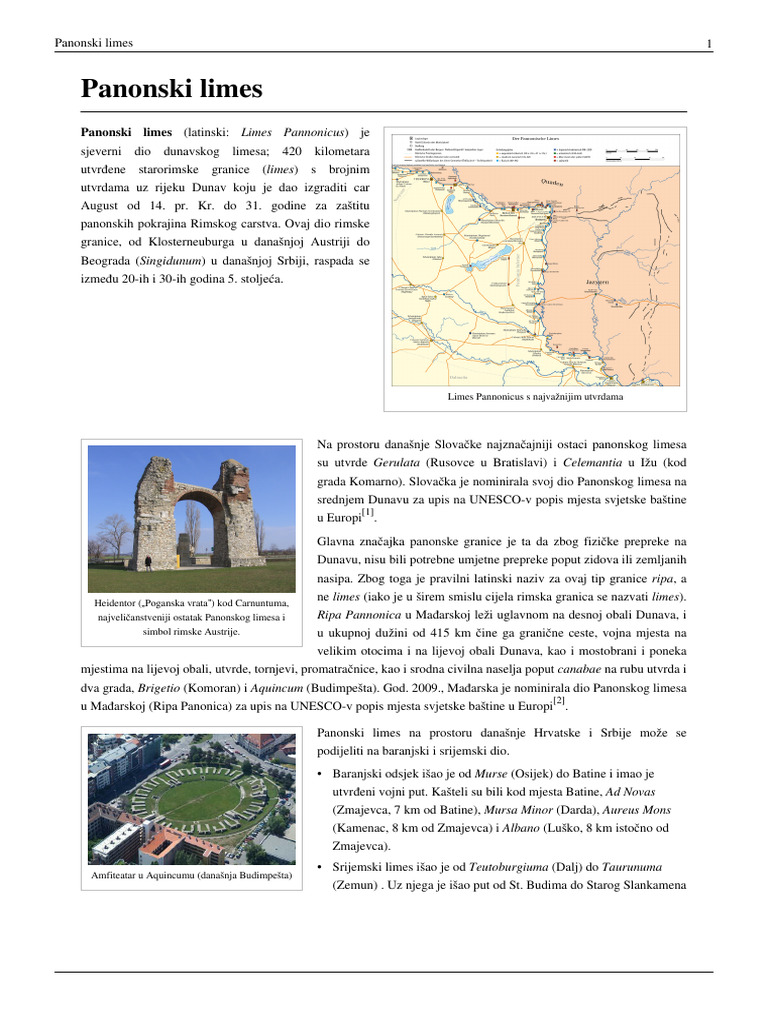 Panonski Limes | PDF