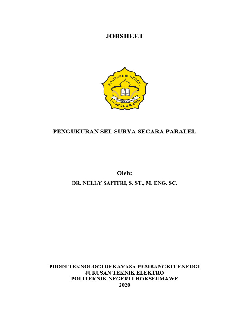 Pengukuran Sel Surya Paralel | PDF