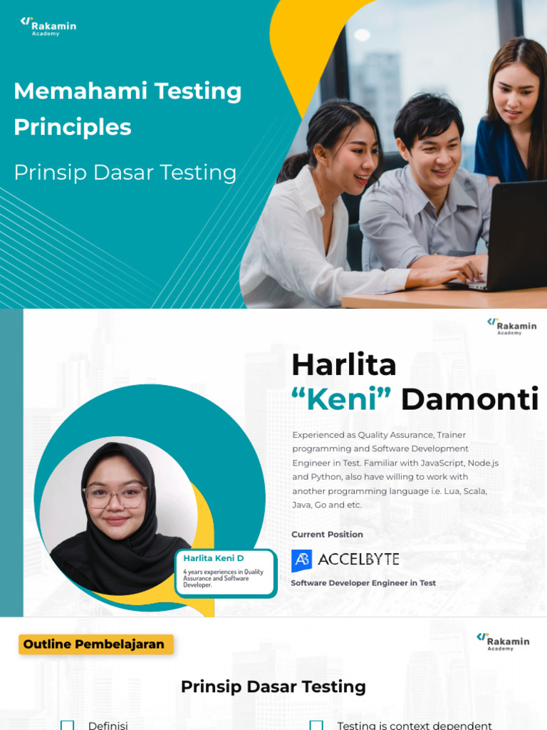2.1. Memahami Testing Principles - Prinsip Dasar Testing | PDF