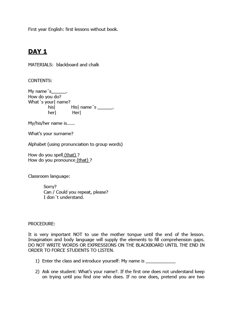 Lesson 1 | PDF | Foreign Language Studies | Art