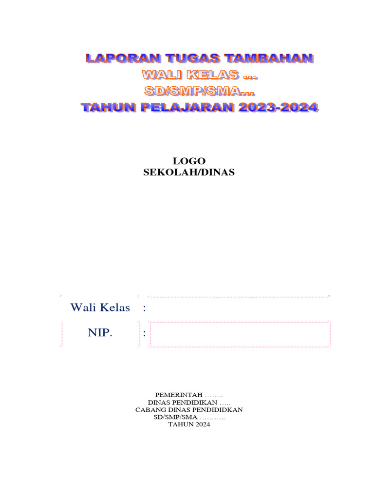 Laporan Wali Kelas | PDF