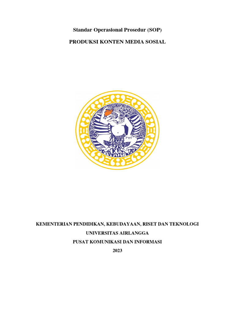SOP Produksi Konten Media Sosial | PDF