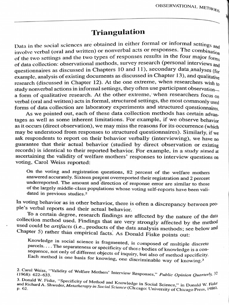Triangulation | PDF | Questionnaire | Qualitative Research