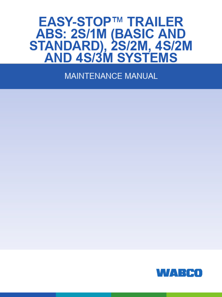 Trailer Abs Manual 1 | PDF | Anti Lock Braking System | Asbestos