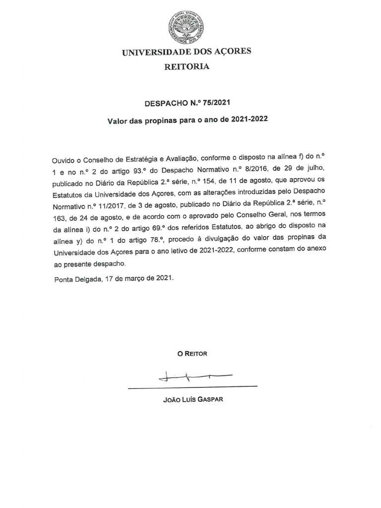 Despachon.o75 2021 Propinas2021 2022 | PDF