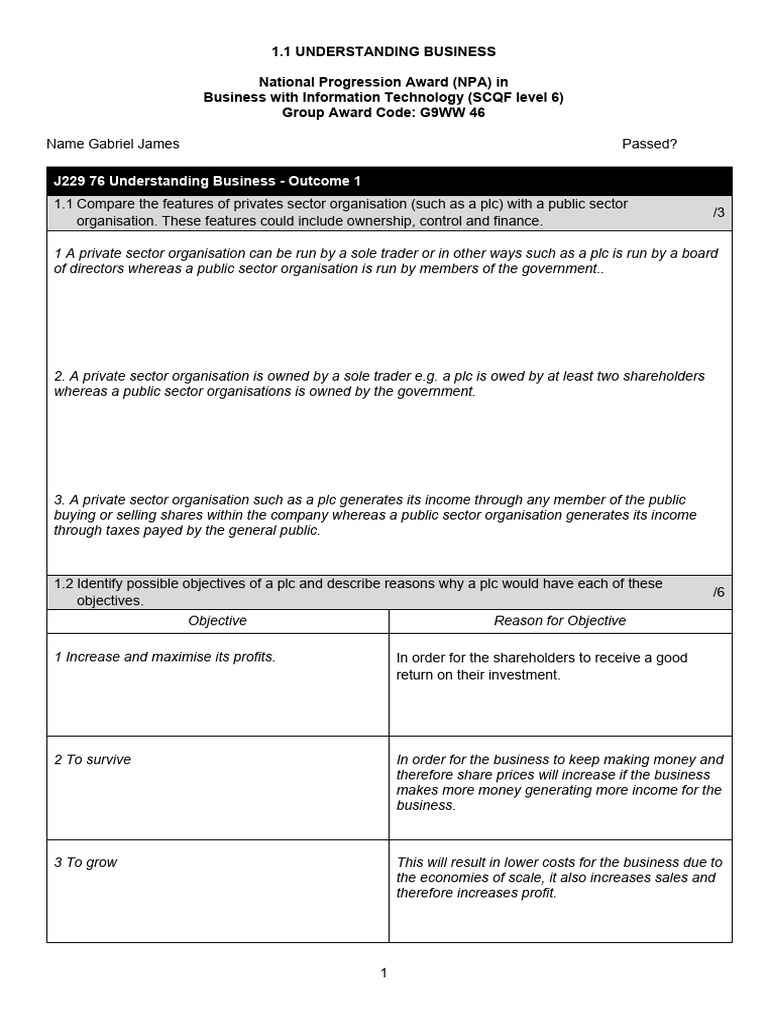 NPA L6 - 1.1 Bus Enterprise | PDF