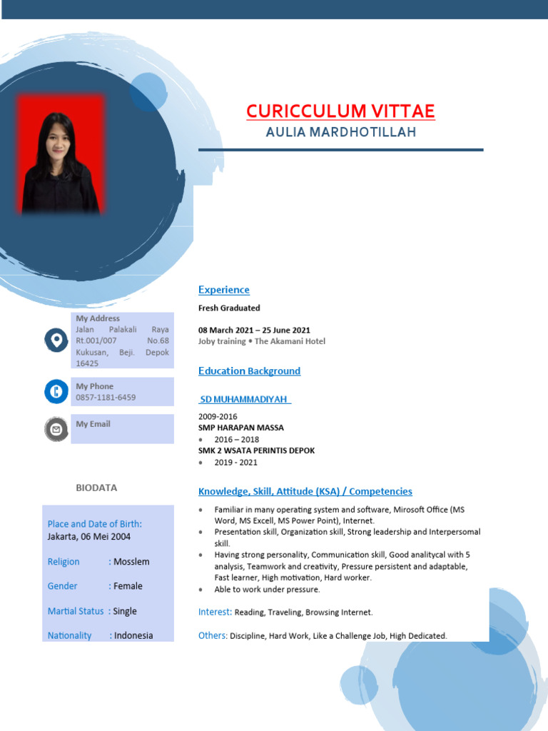 CV AUL Baru | PDF