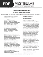 Vestibular Rehabilitation: Gaze Stabilization Exercise Vorx1 | PDF ...