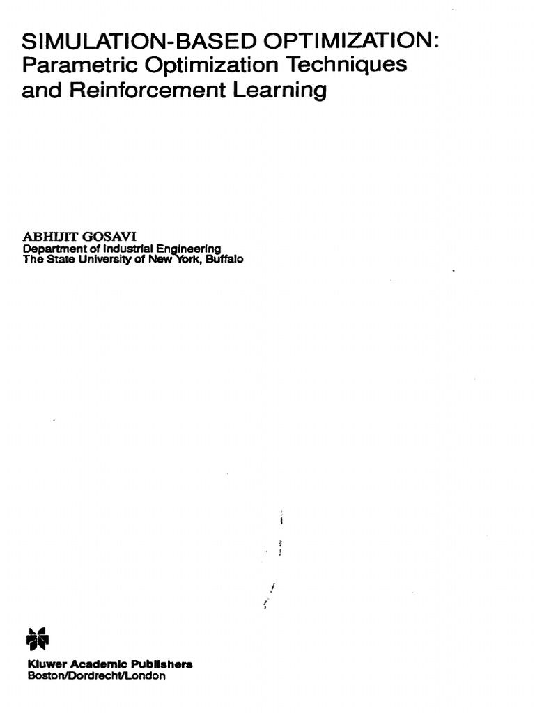 Simulation Based Optimization Parametric Optimizat Pdf Metaheuristic Computer Programming