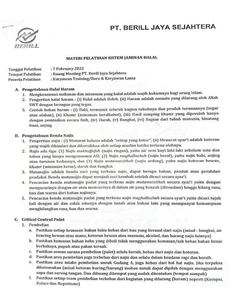 Manajemen Halal | PDF