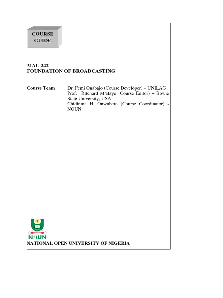 Broadcasting Foundations Course Guide | PDF | Ionosphere | Mass Media
