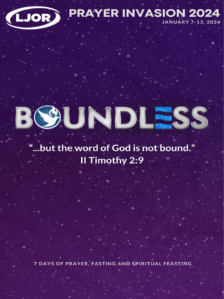 Ljor Prayer Invasion 2024 Boundless | PDF | Prayer | Jesus