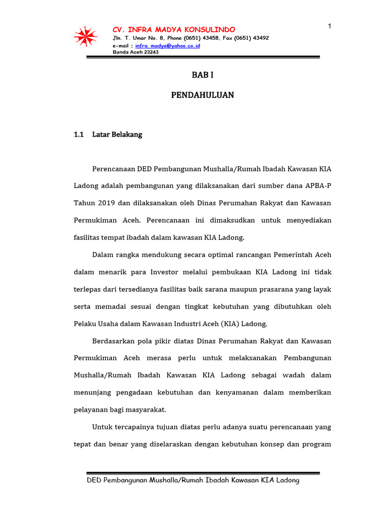 Lap Pendahuluan | PDF