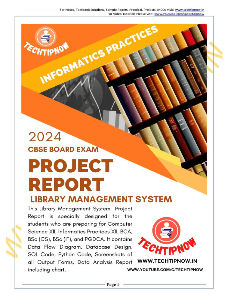 Library Management Project File For Website Sharing | PDF